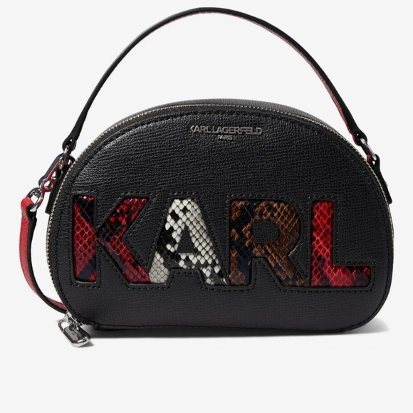 Karl Lagerfeld | Bags | Nwt Rare Karl Lagerfeld Python Embossed 2way ...